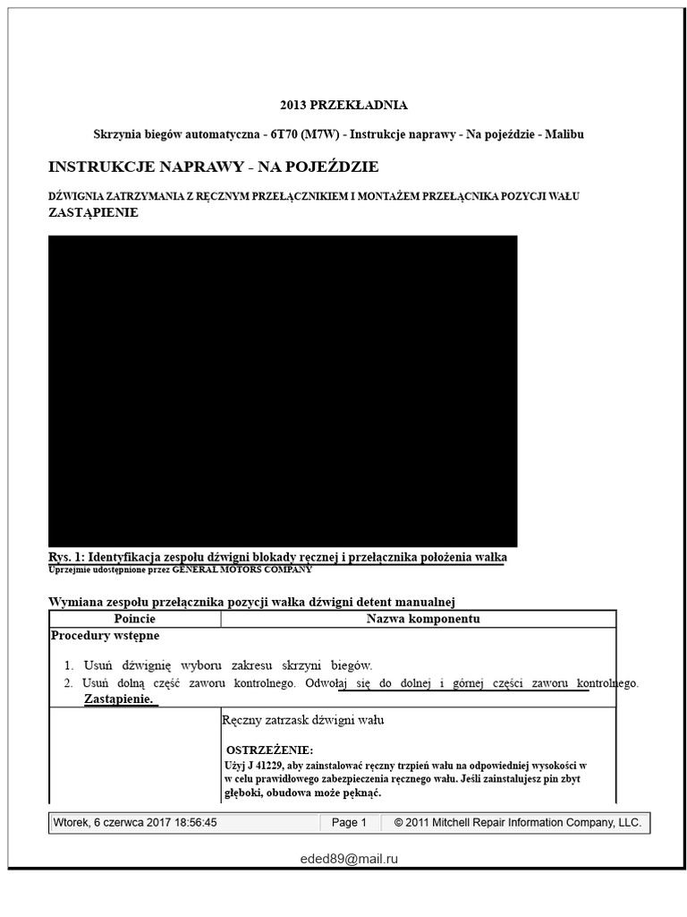 AUTOMATYCZNA SKRZYNIA BIEGÓW 6T70 (M7W) - INSTRUKCJA NAPRAWY - NA ...