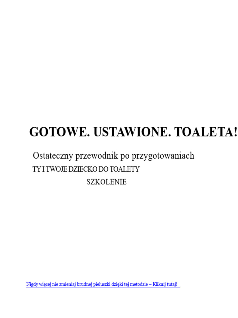 Gotowy, Ustawiony, Do Toalety v2 | PDF