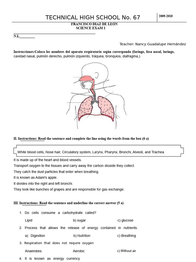 SCIENCE EXAM 1 block 3 | PDF