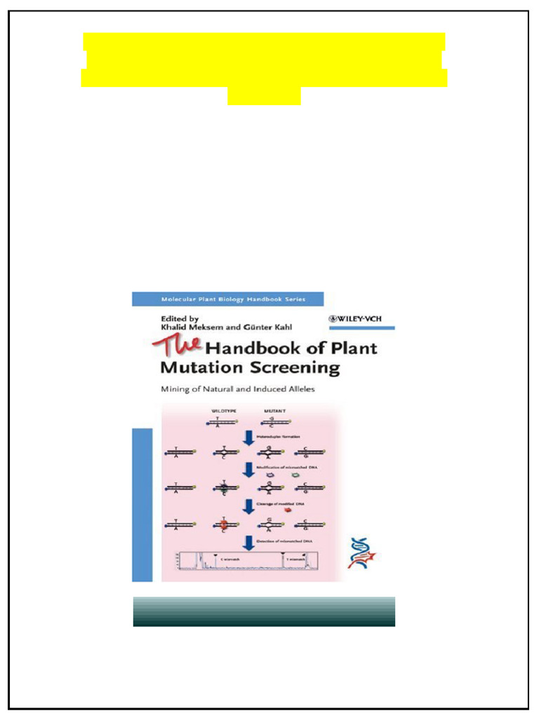 The Handbook of Plant Mutation Screening Mining of Natural and Induced ...