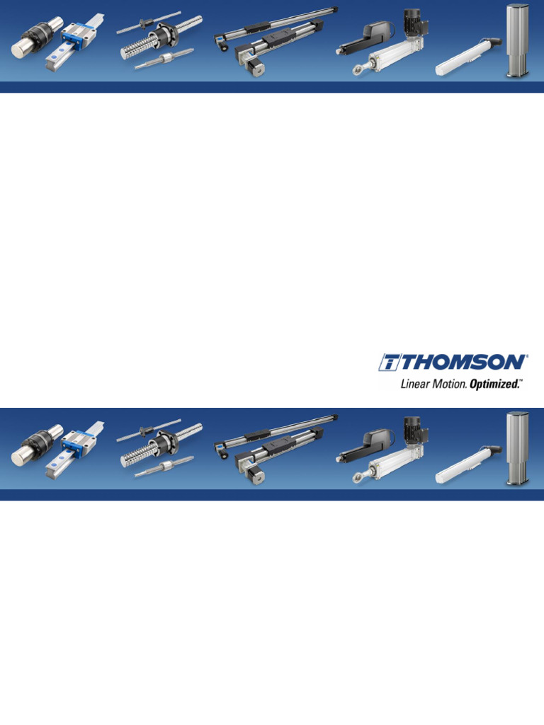 2022 Thomson Overview | PDF | Actuator | Manufactured Goods
