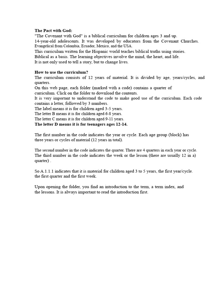 The Pact with God | PDF