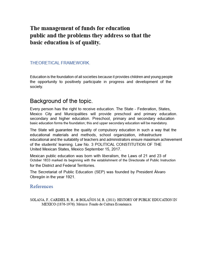 Theoretical Framework | PDF