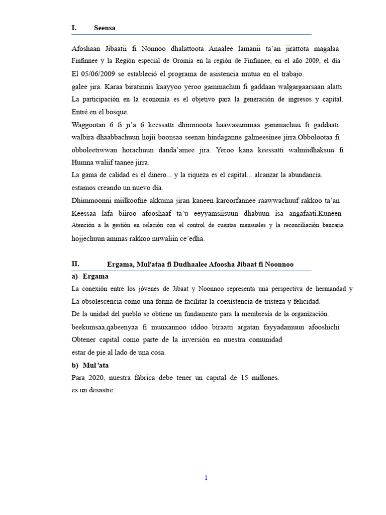 Plan de Asistencia y Financiamiento en Finfinnee | PDF | Economias