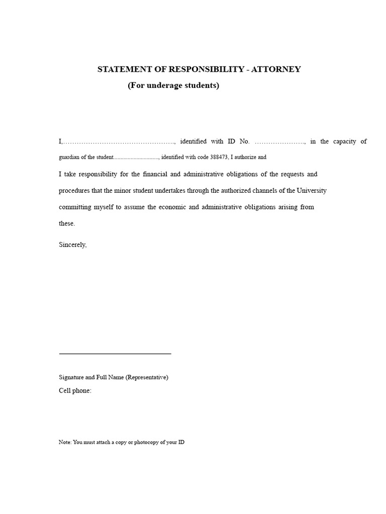 UPN Authorization Format of The Representative Ok | PDF