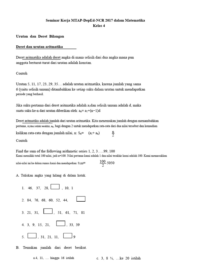 ok-Grade-4-Urutan-dan-Seri-Angka.docx | PDF