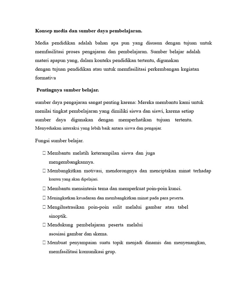 Media dan Sumber Belajar Efektif | PDF