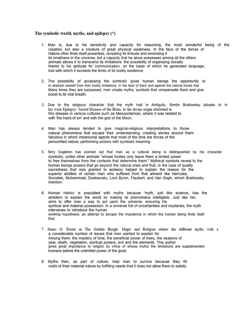 The Symbolic World Essay | PDF