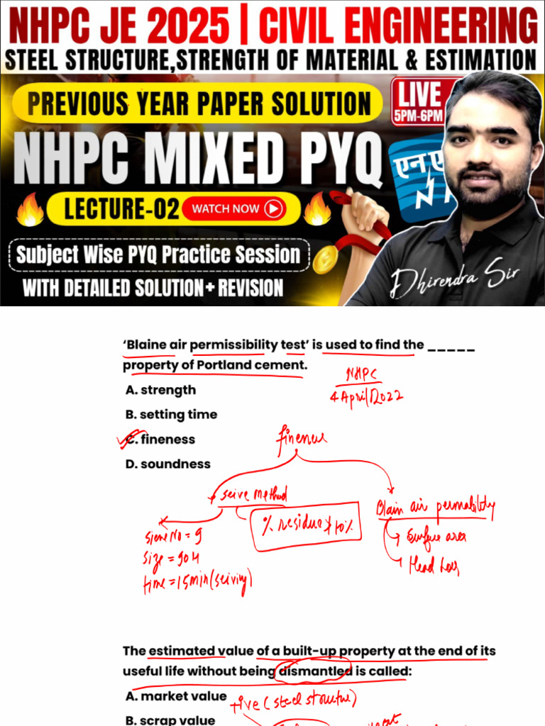 NHPC Pyq by Dhirendra Si | PDF