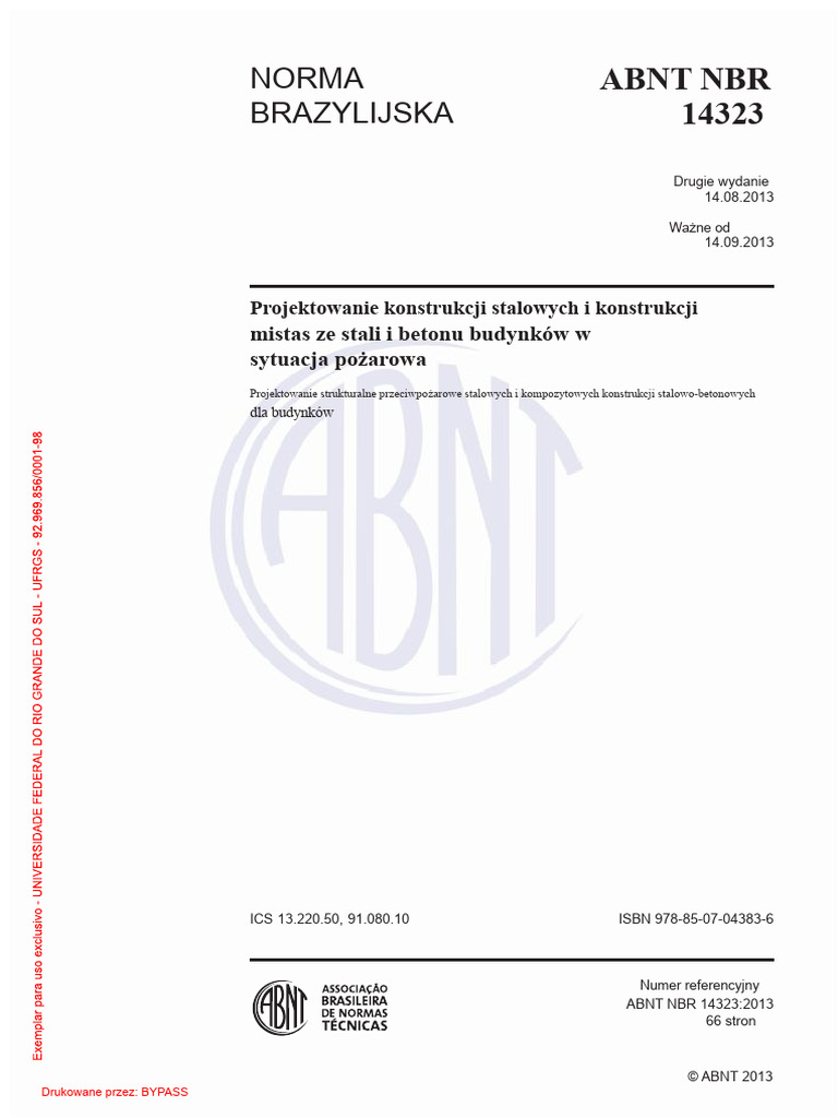 NBR 14323 2013 | PDF