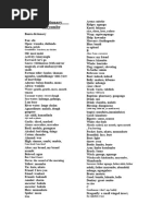 Chichewa Words and Meanings Guide | PDF | Foods | Languages
