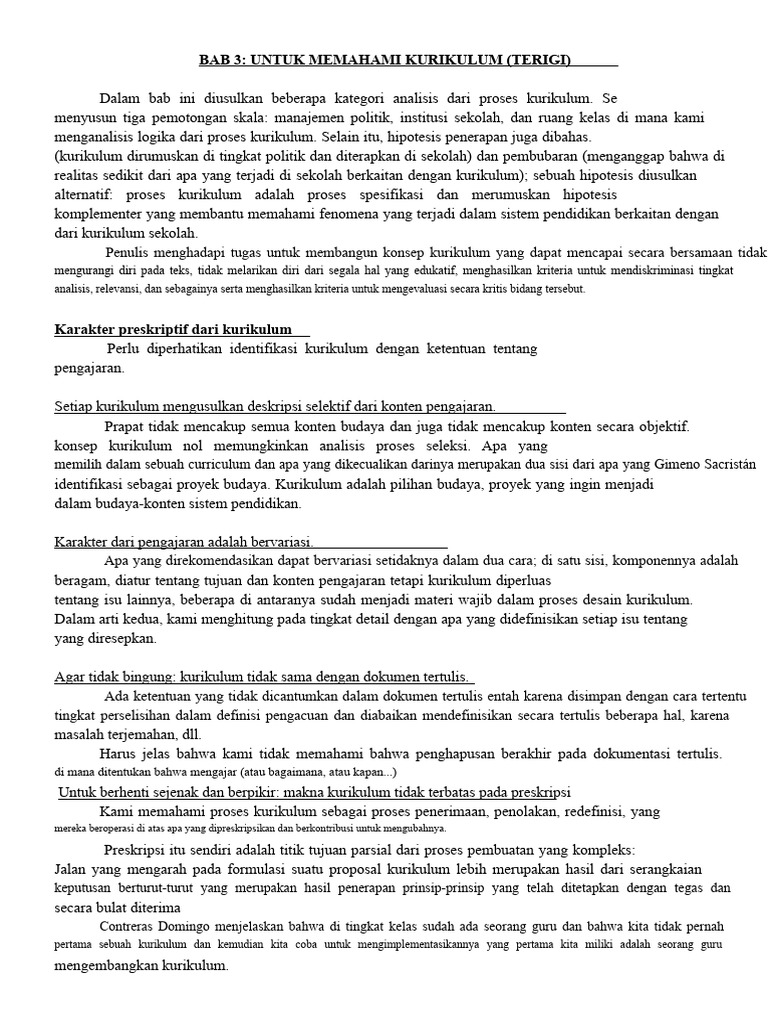 TERIGI-RINGKASAN-CAP-3 Catatan Ringkasan | PDF