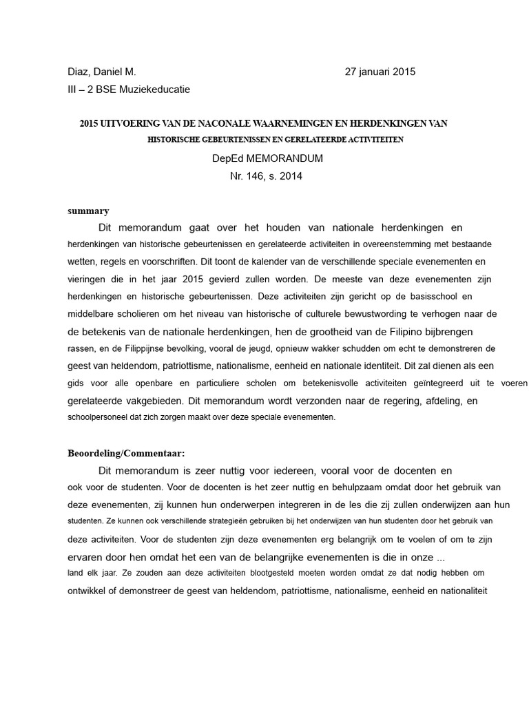 Deped Memorandum | PDF
