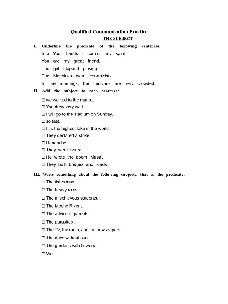 Communication Practice Exercises | PDF | Grammar | Syntax