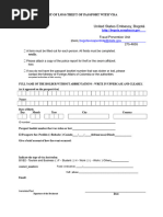 Trinidad Tobago Lost Passport Notification Form | PDF | Passport ...