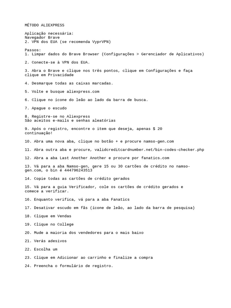 Método AliExpress | PDF