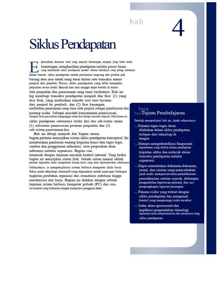 Siklus Pendapatan PDF | PDF