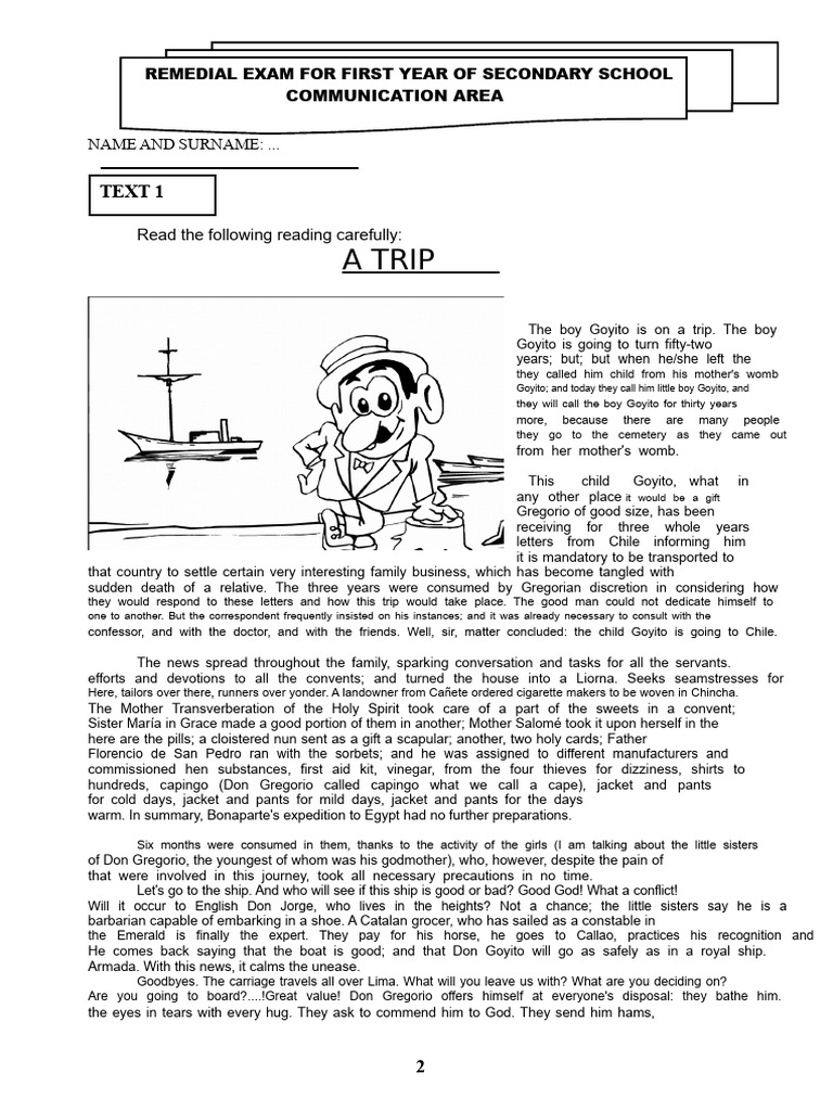 Remedial Exams With Answers First | PDF