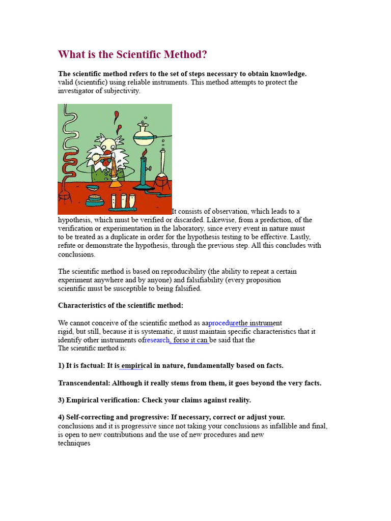 Understanding the Scientific Method | PDF | Scientific Method | Hypothesis