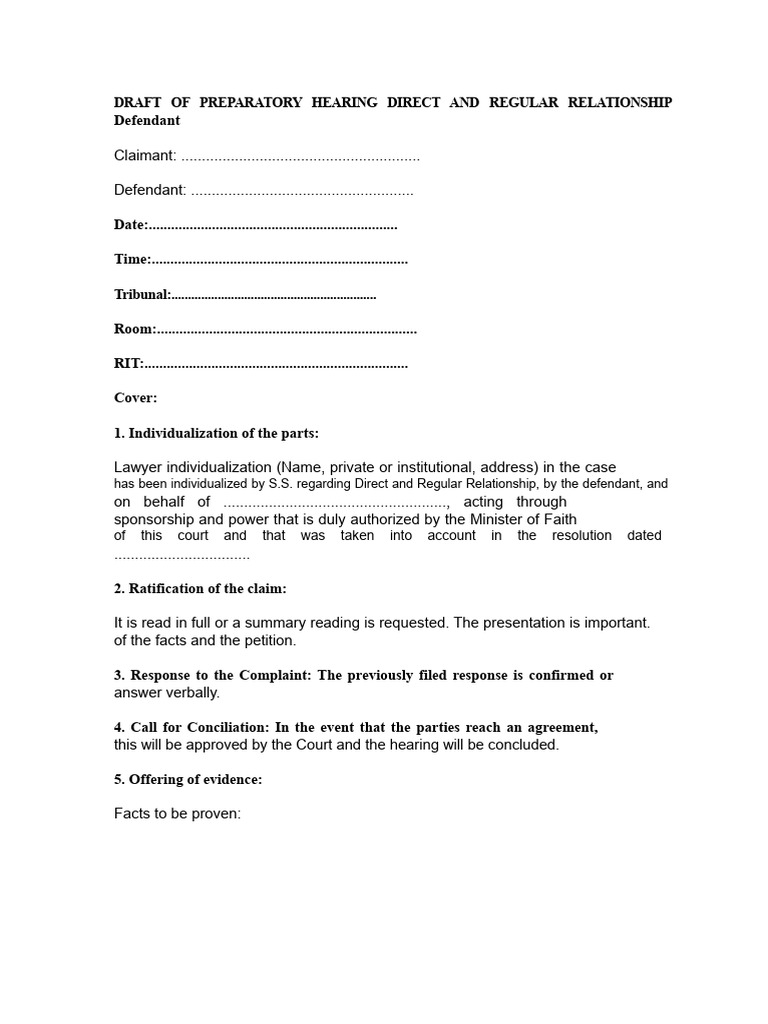 MINUTES OF PRELIMINARY HEARING DIRECT AND REGULAR (Defendant) | PDF ...