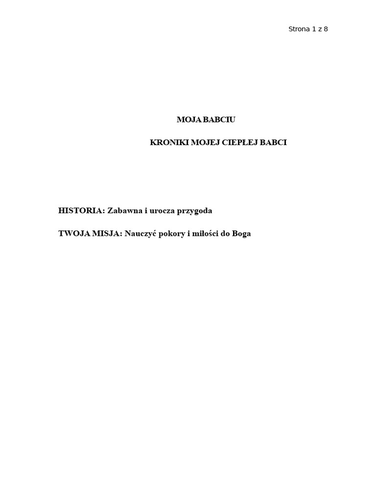 Moja Babcia I Ja | PDF