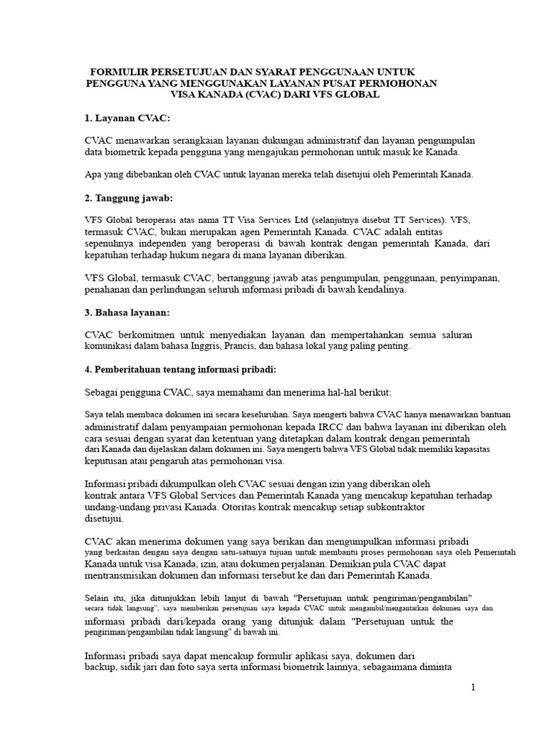 Formulir Consent Spanish Baru | PDF