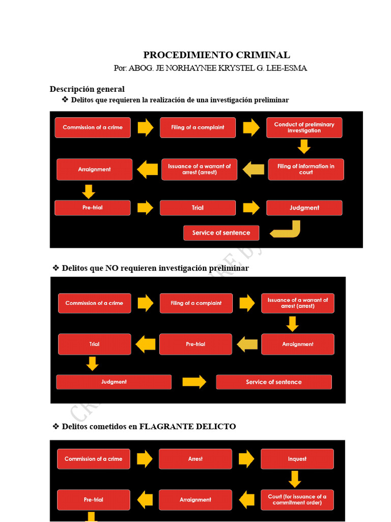 Procedimiento Penal: Investigación y Jurisdicción | PDF | Crímenes ...
