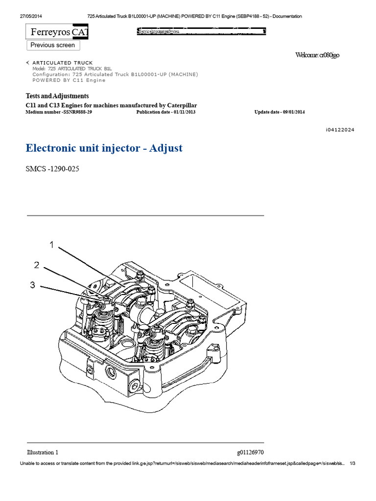 Calibration of Injectors Engine c11 | PDF | Nut (Hardware) | Engine ...