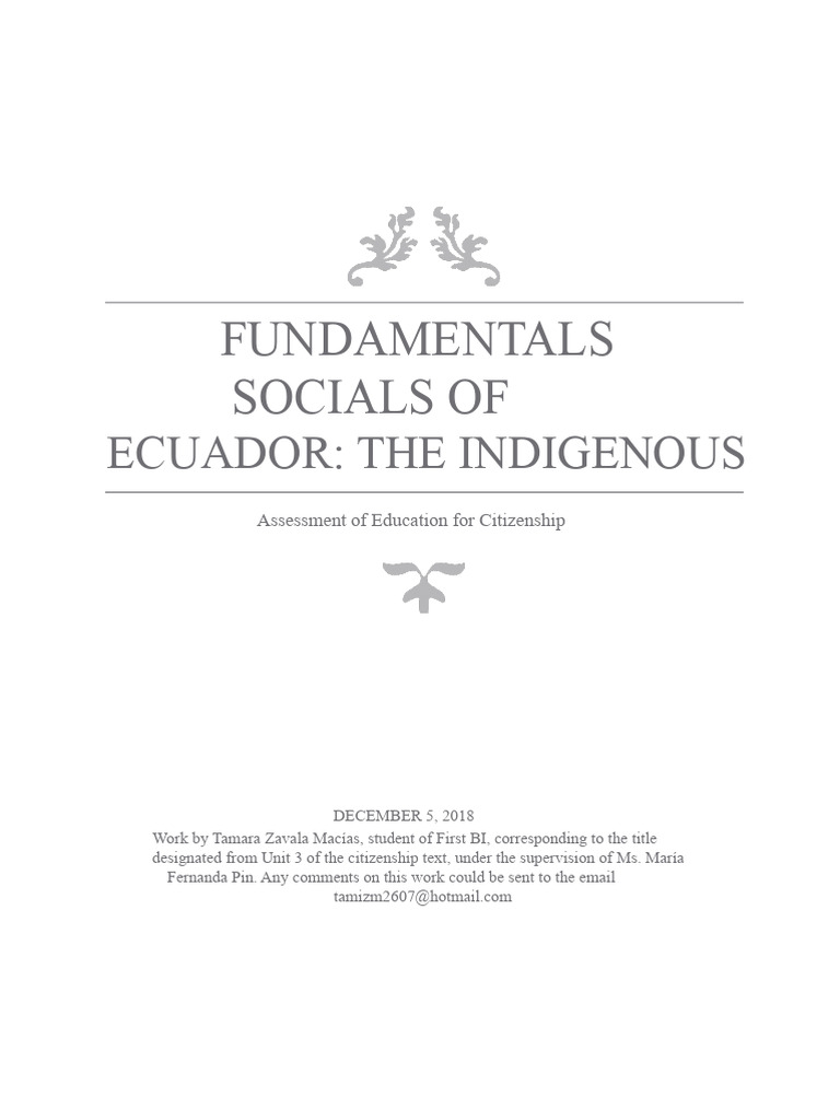 Indigenous Social Foundations | PDF | Imperialism | Ecuador