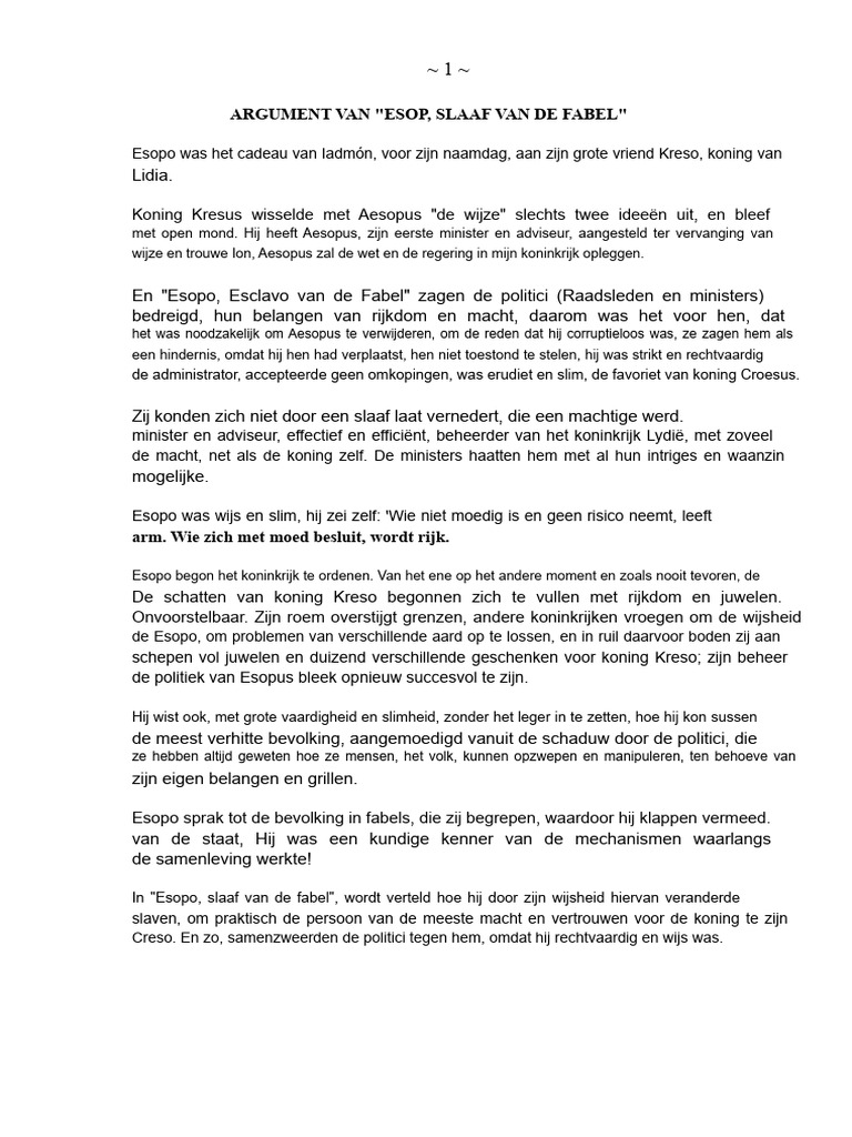 Esopus Artikel Slave Van de Fabel Tijdschrift | PDF