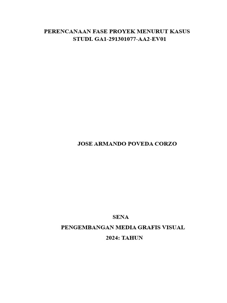 Perencanaan Fase Proyek Menurut Kasus Studi | PDF