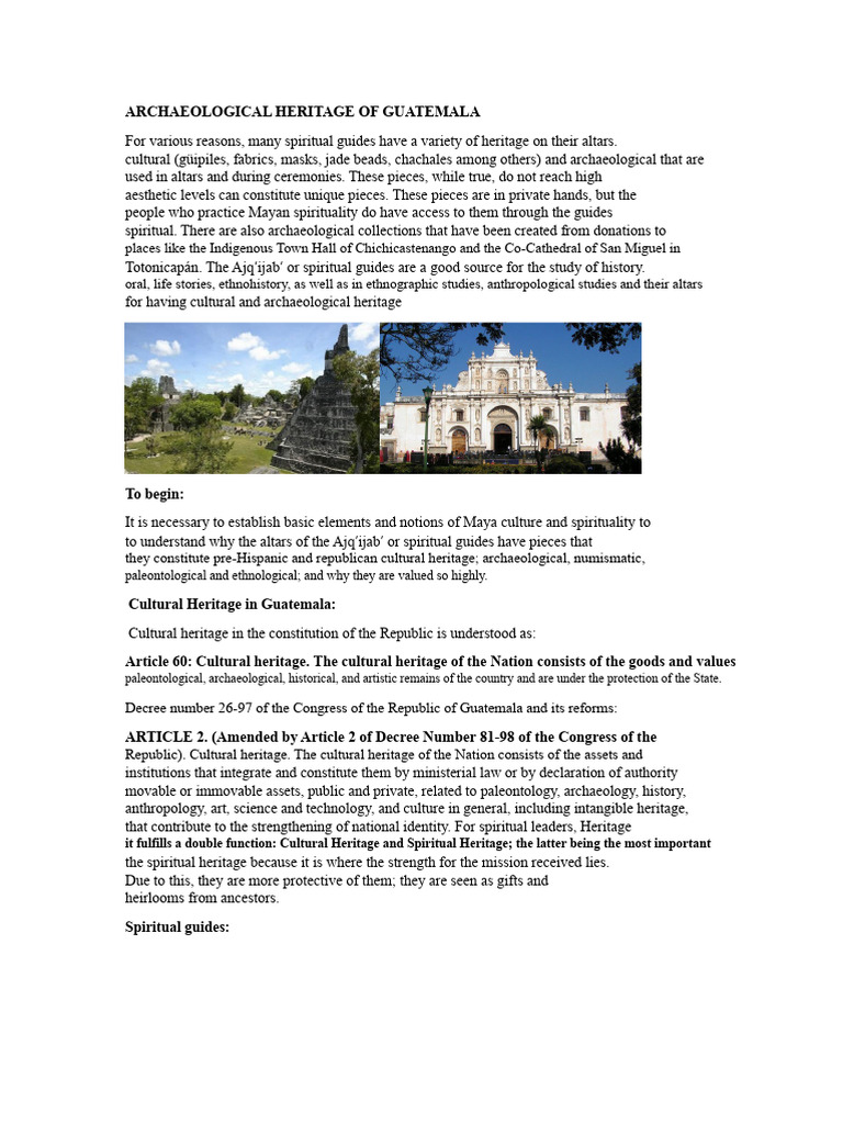 Guatemalan Mayan Spiritual Altars Explained | PDF | Cultural Heritage ...