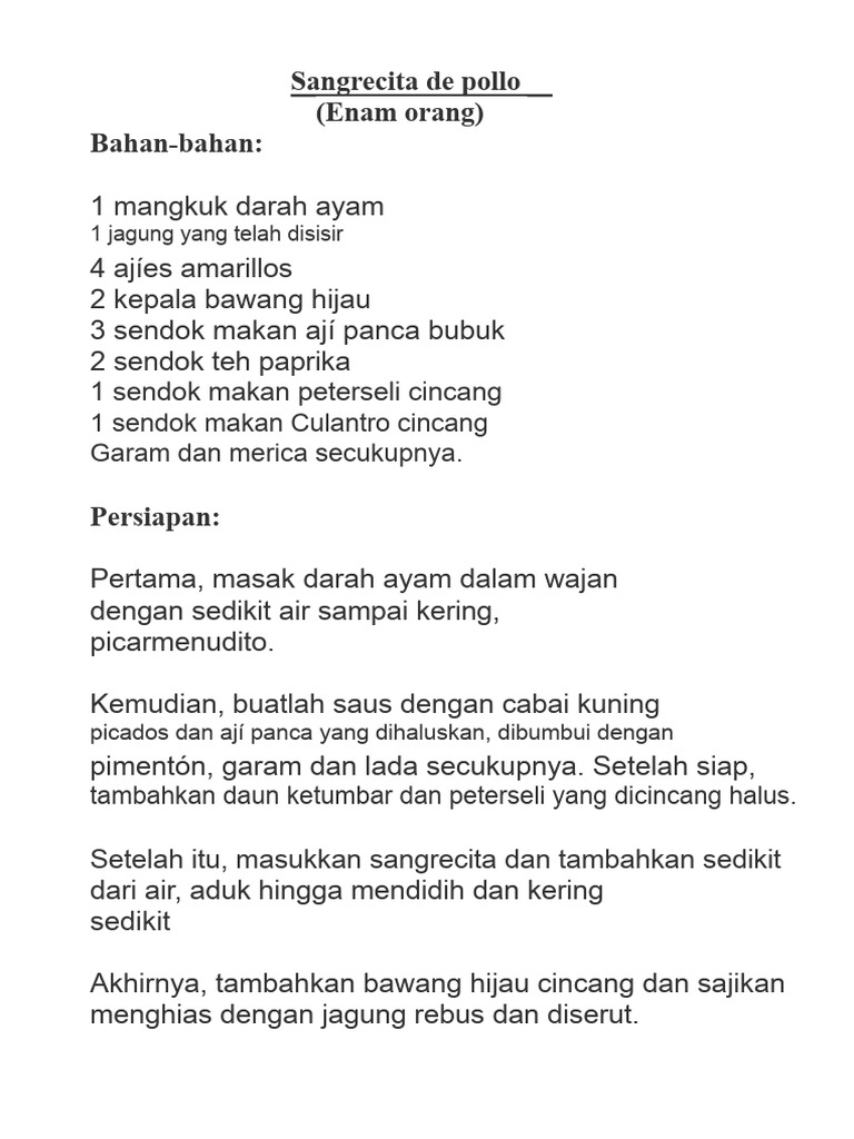 Darah Ayam | PDF