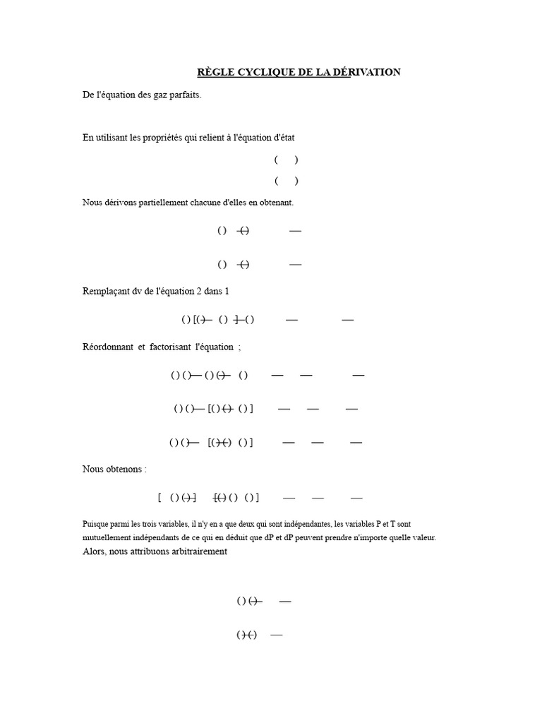 Règle de dérivation en chaîne expliquée | PDF