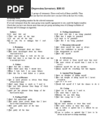 Beck's Depression Inventory (BDI-II) | PDF | Psychology