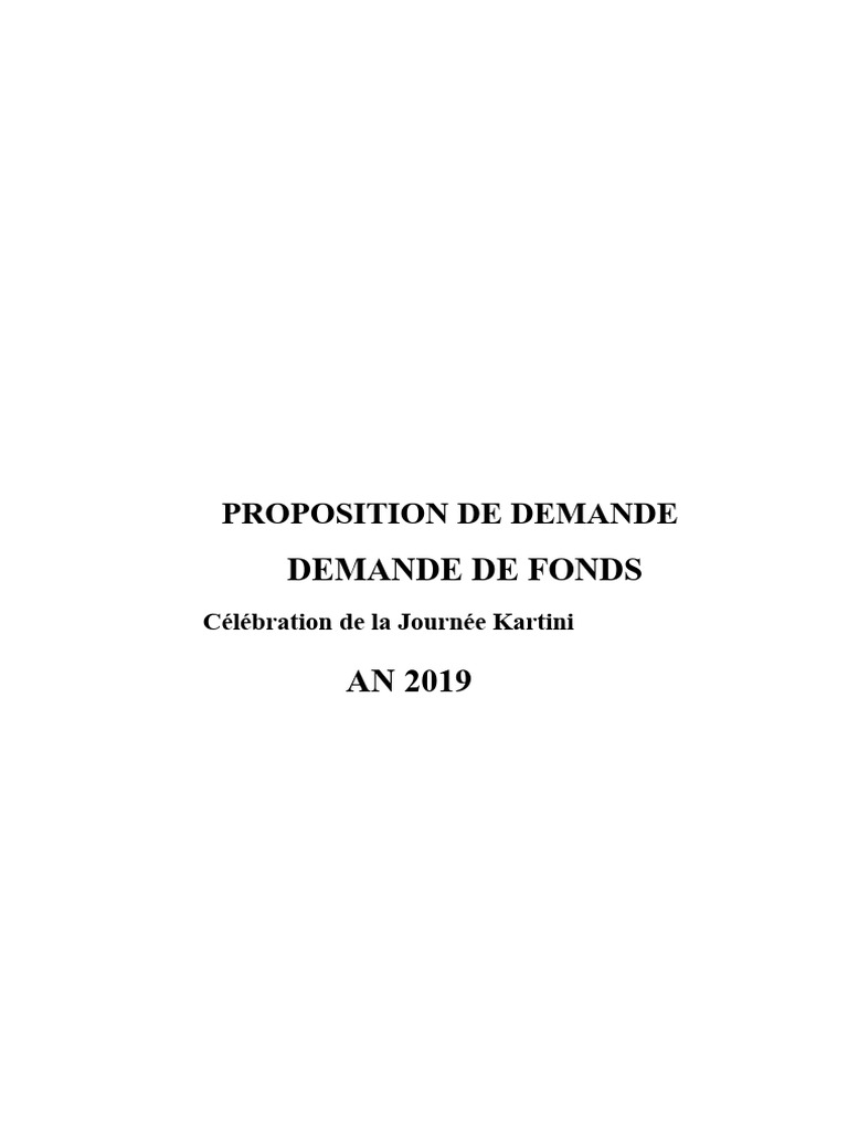 Demande de fonds pour concours comptabilité | PDF