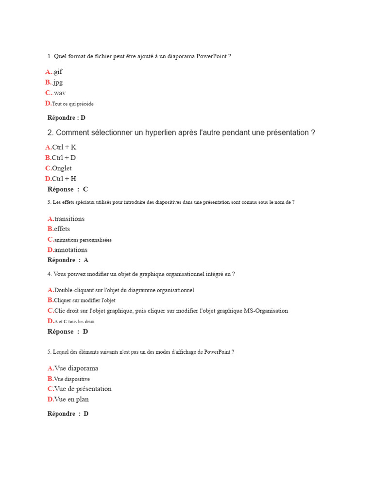 Guide des fonctionnalités de PowerPoint | PDF | Microsoft Powerpoint ...
