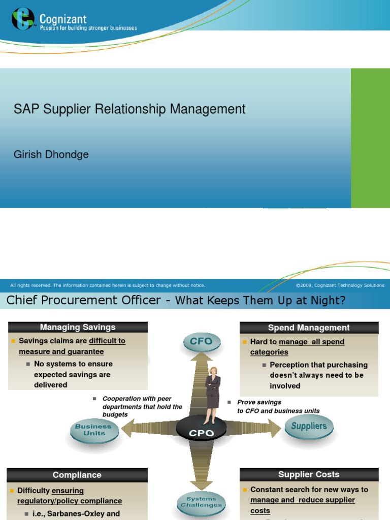SAP SRM Overview Training | PDF | Procurement | Enterprise Resource ...