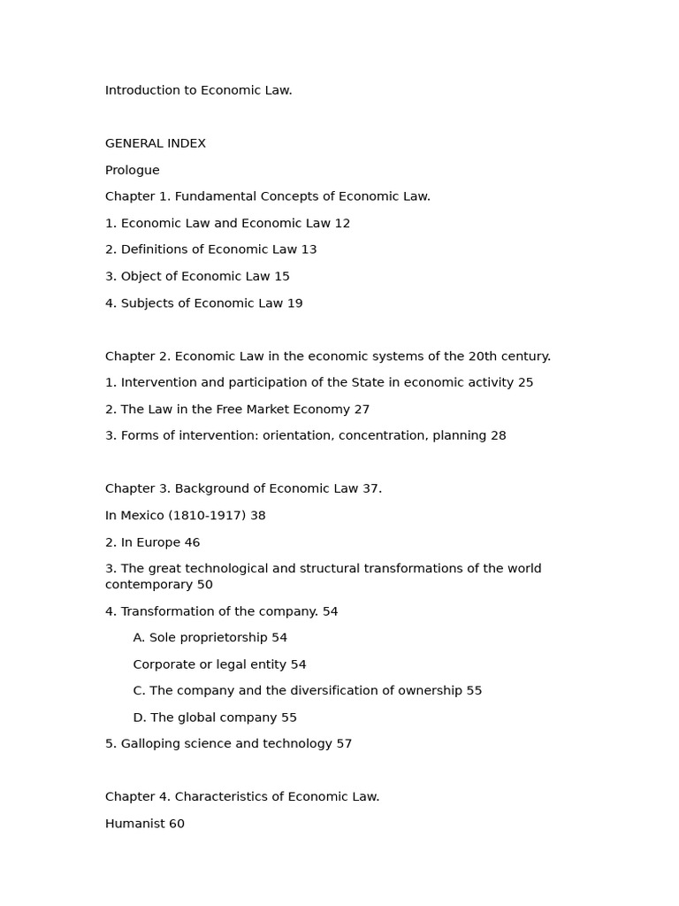 Introduction To Economic Law | PDF | Economics | Market (Economics)
