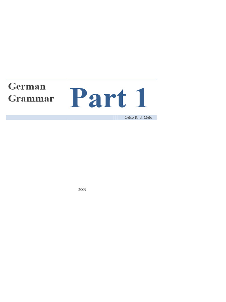 German Grammar | PDF | Grammatical Gender | Grammatical Number