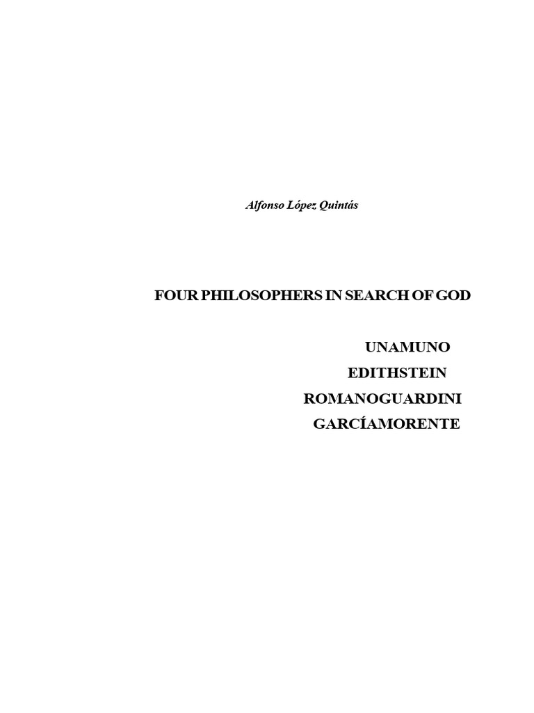 Four Philosophers in Search of God | PDF | Knowledge | Reason