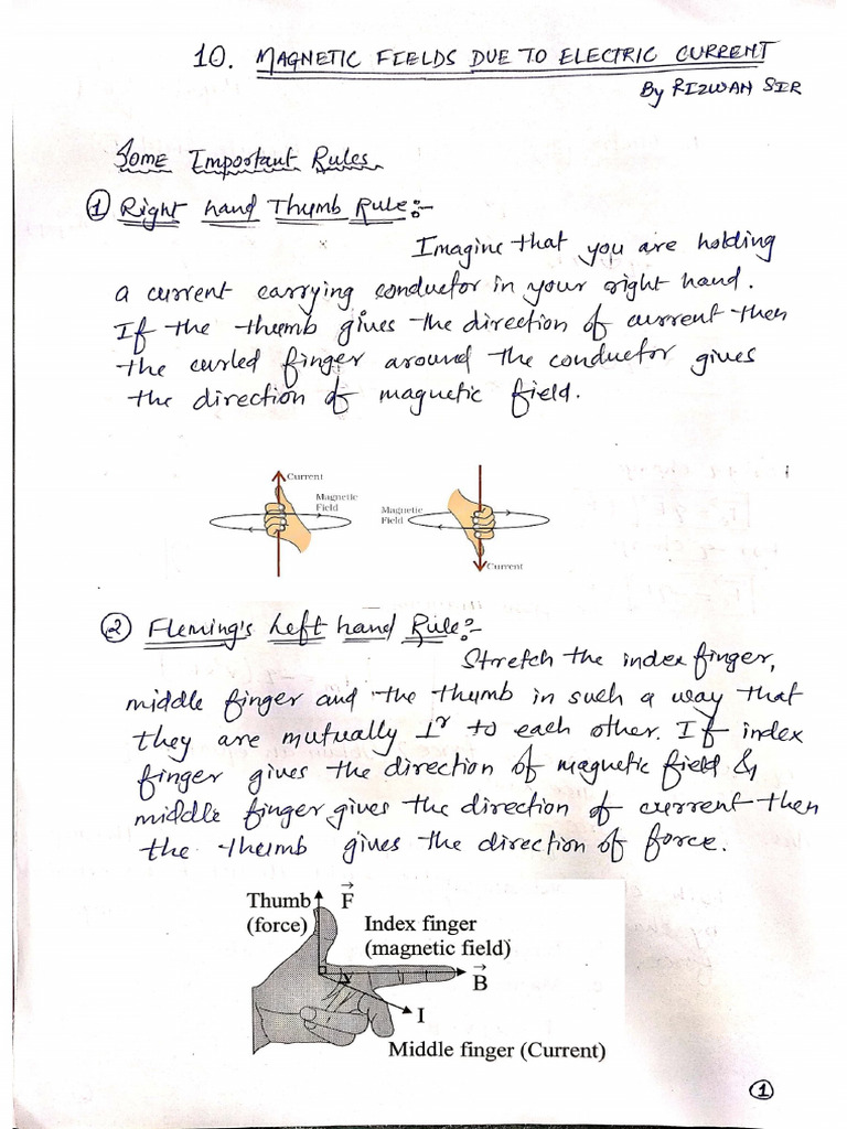 Magnetic Field Due To Electric Current | PDF