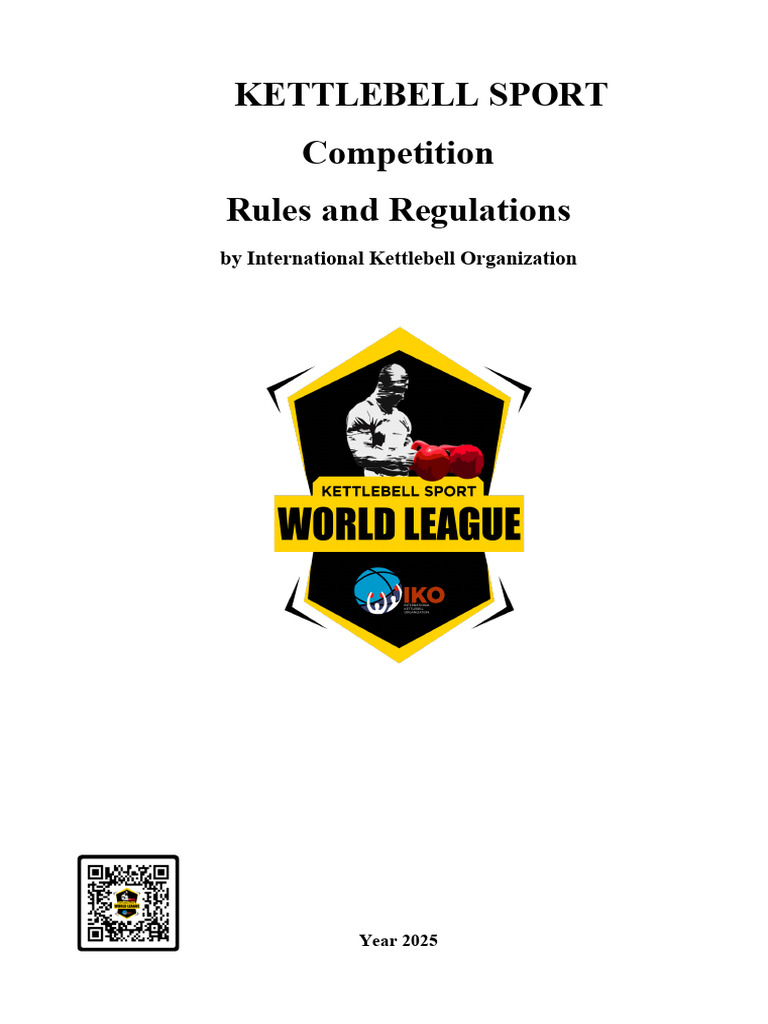 Kettlebell Sport Competition Rules 2025 | PDF | Kettlebell | Weight ...