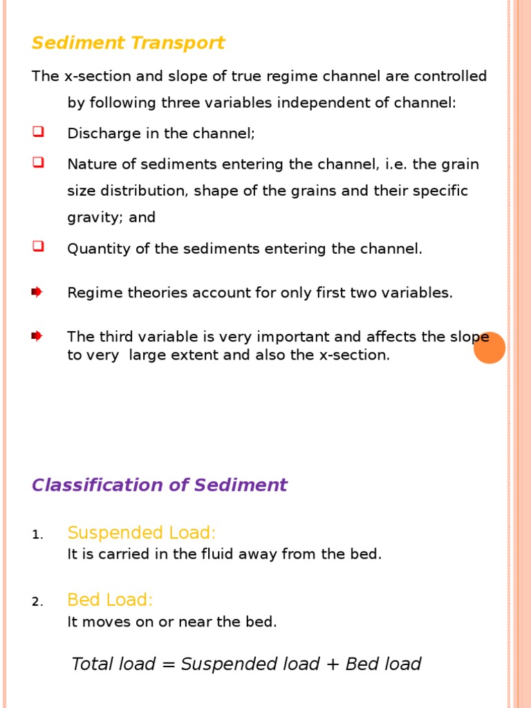 Chap5-3 - Sediment Transport | PDF | Sediment | Mechanics