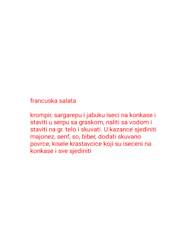 Francuska Salata | PDF
