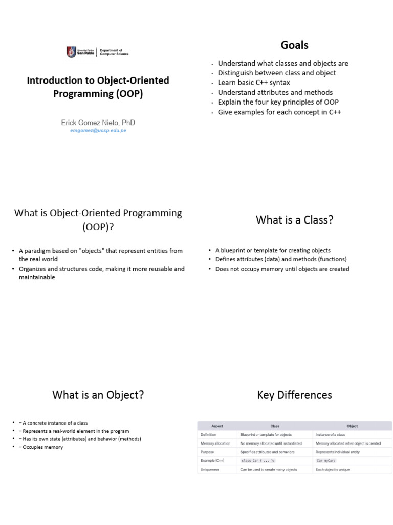 MTR - 8 - Ntroduction To Object-Oriented Programming (OOP) | PDF ...