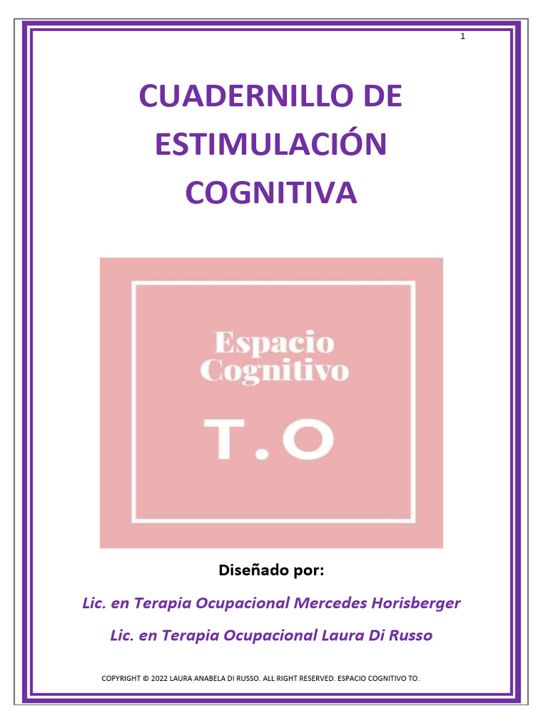 Cuadernillo de Estimulación Cognitiva | PDF | Amor