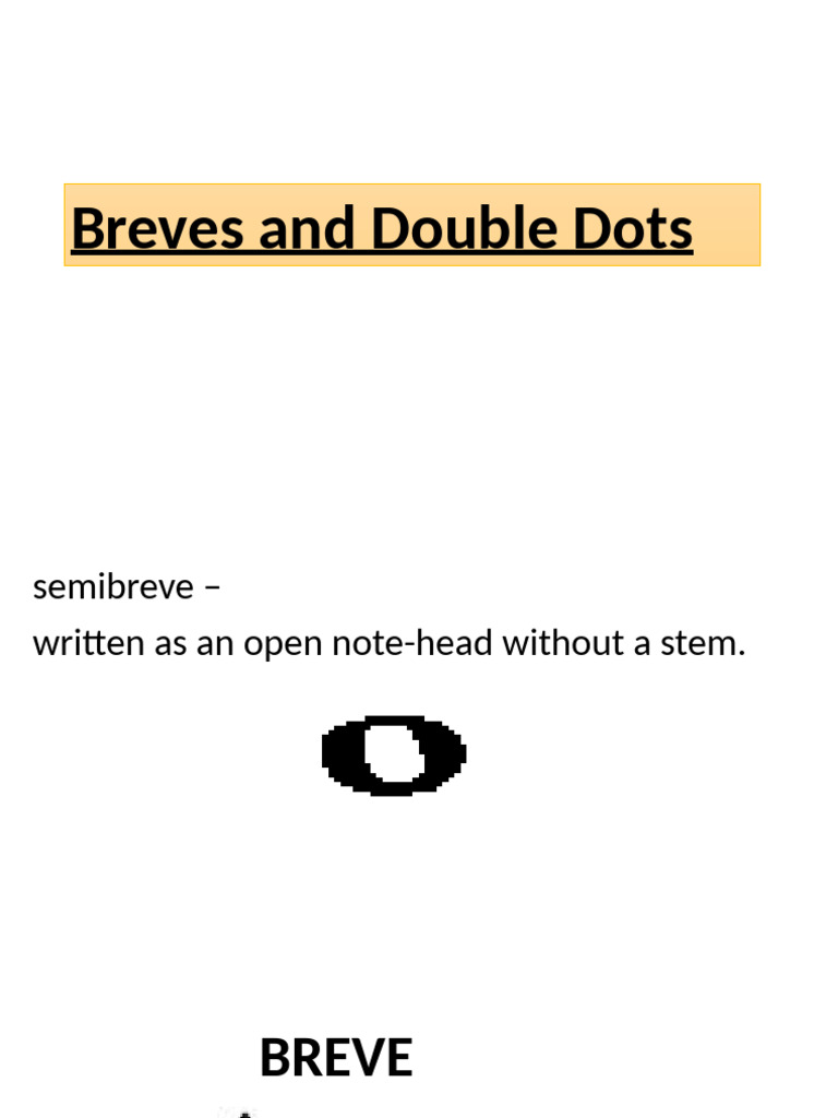 Understanding Breves and Dots in Music | PDF