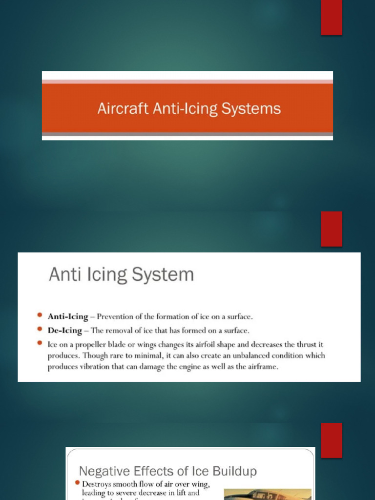 Anti Icing System of Aircraft | PDF