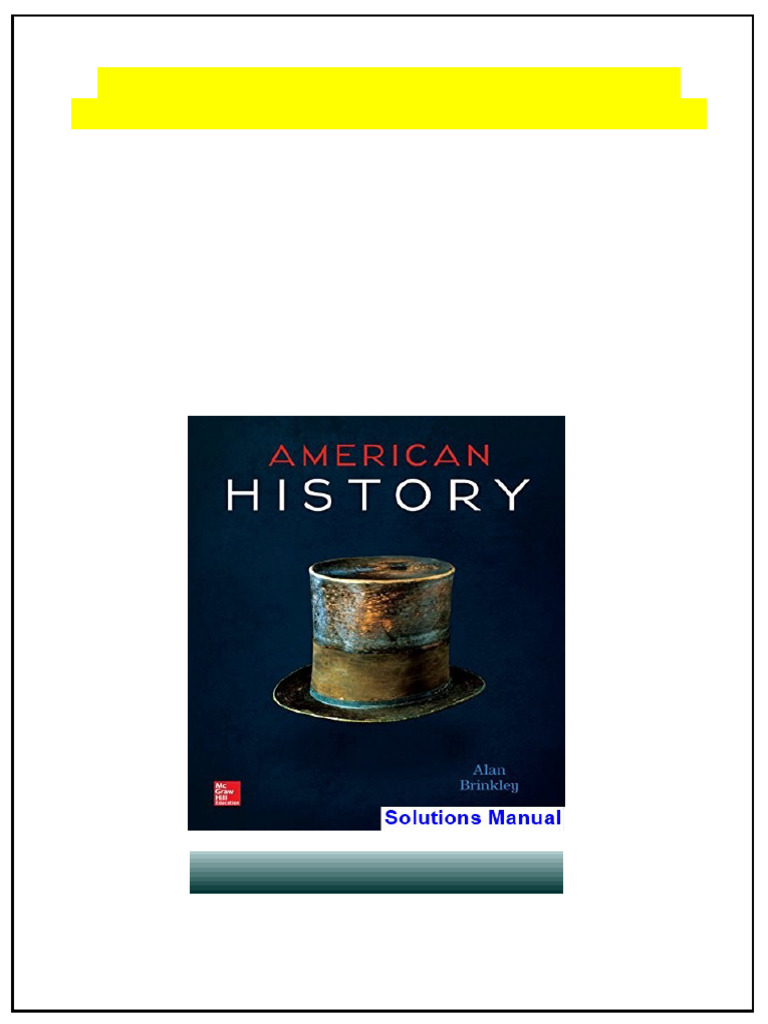 American History Connecting with the Past 15th Edition Alan Brinkley ...